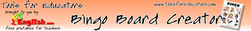 Free Bingo Board Maker Bingo Board Templates With Images Or Text Free Bingo Board Maker Bingo Board Templates With Images Or Text
